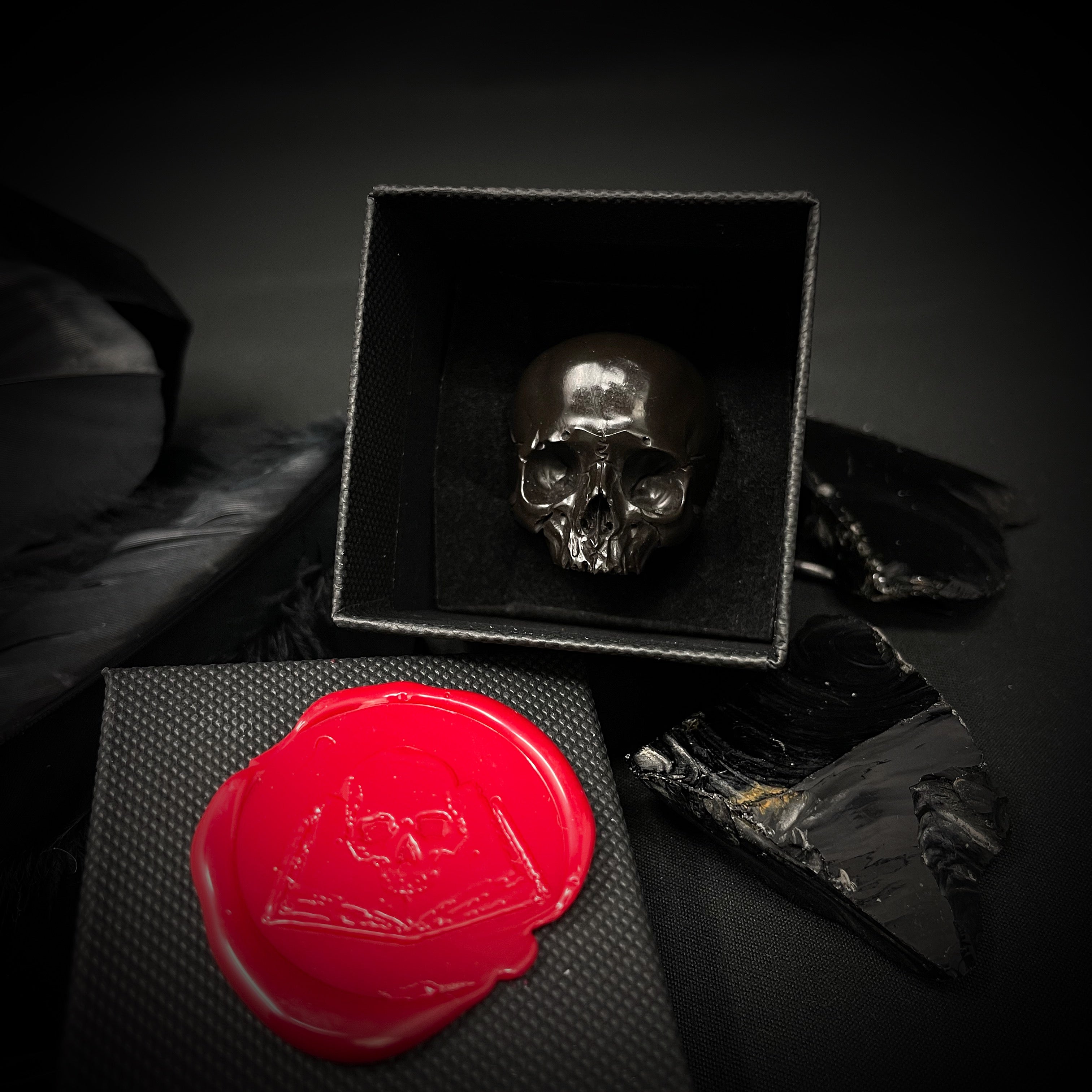 PESTILENCE Skull Ring - Ossua Et Acroamata